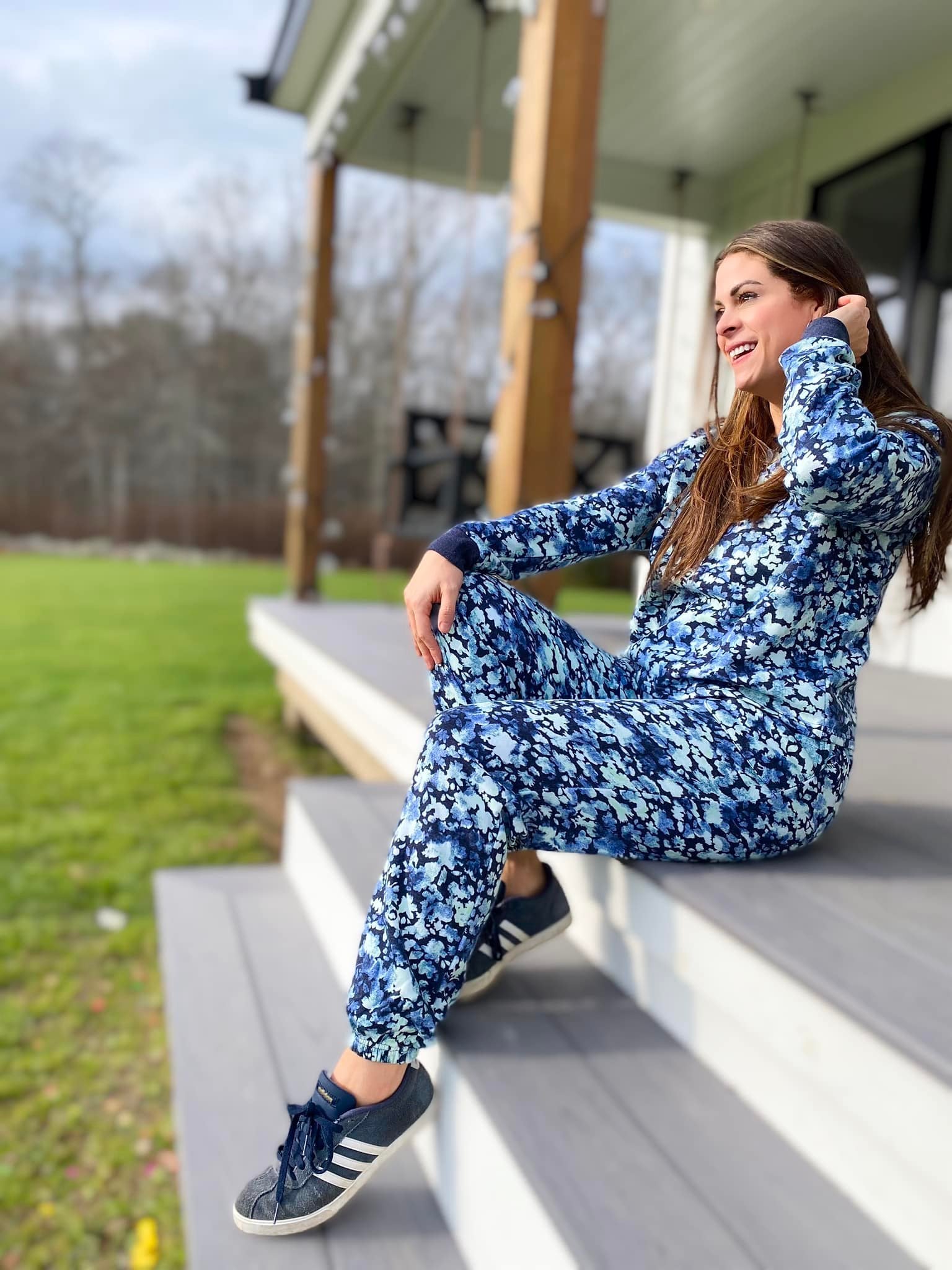 LULU BLUE FLORAL SET